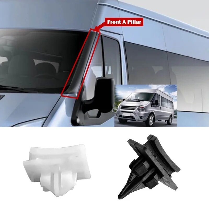 8x A стойка Передняя ветровая панель Боковая Отделка клипсы молдинг заклепка 4069906 4069907 для FORD TRANSIT MK6 MK7 2000-2013 интерьер автомобиля