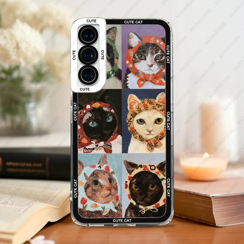 Чехол Samsung Galaxy Cute Cat E04, S24