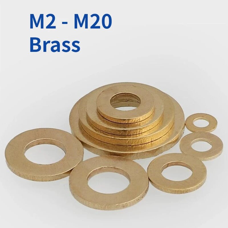 Латунные шайбы M2-M20 M6x12x1.5 -10pcs