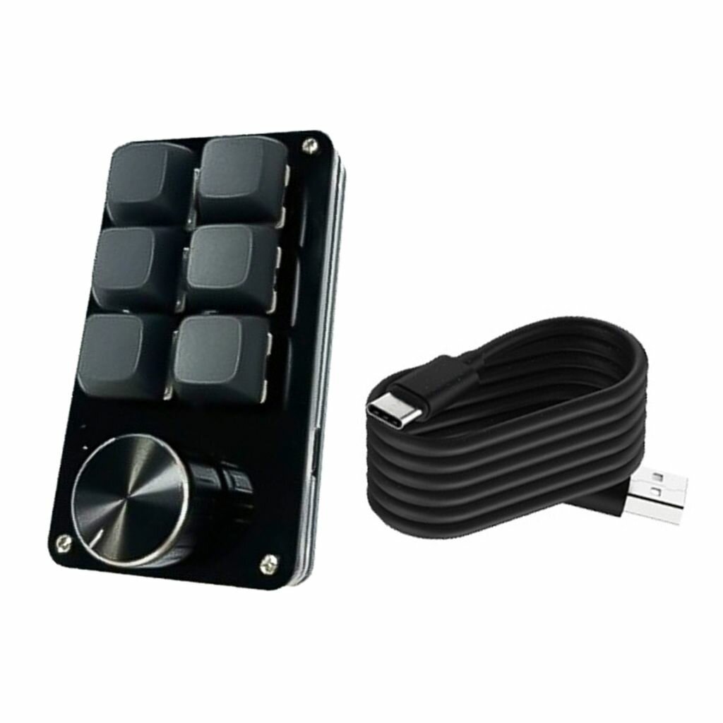 Клавиатура для программирования пользовательских макрофункций с одной ручкой-6 клавиш