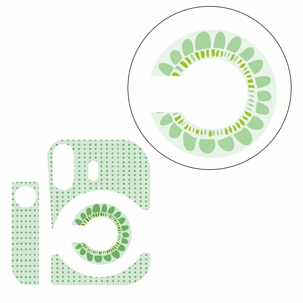 Наклейка для камеры, наклейки с точечным дизайном, модные в горошек, легкие персонализирующие снимки, подходят Mini12