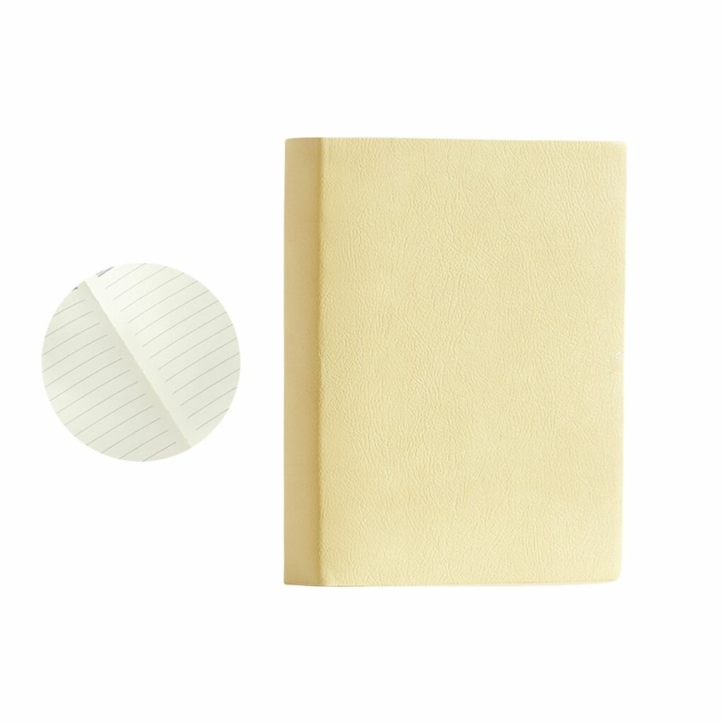 Записная книжка,640 страниц B6 супер толстый пустой блокнот - желтый - линейка, 1 шт