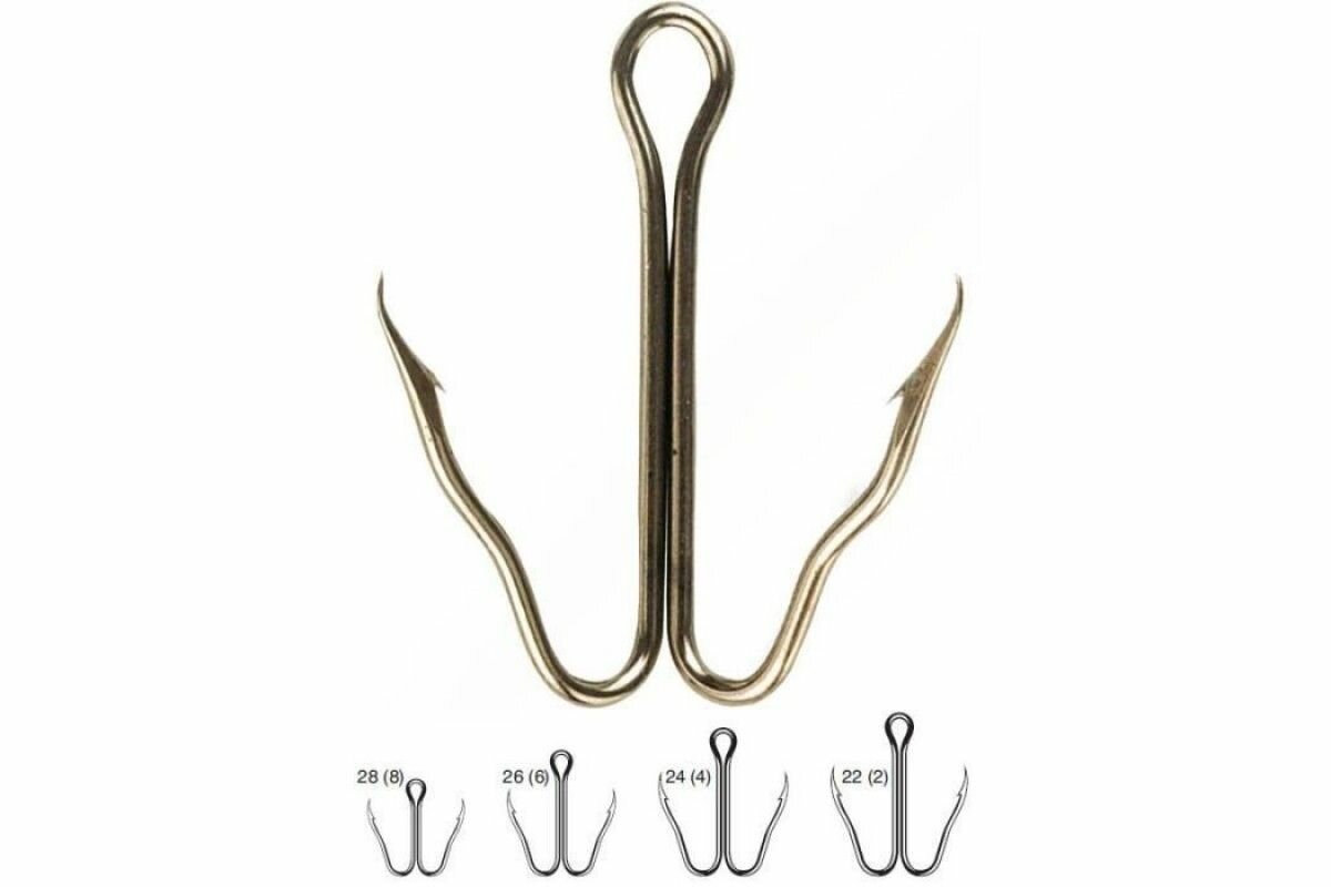 Крючок-двойной CANNELLE 2025 щучий №2-25шт