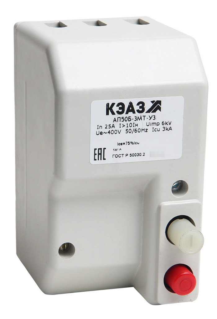 Автоматический выключатель КЭАЗ П50Б-2МТ-10А-3.5Iн-400AC/220DC-У3 2P, 106975 / электроавтомат