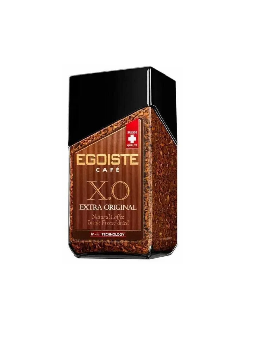 Кофе EGOISTE растворимый с добавлением молотого Х. O, 100 грамм