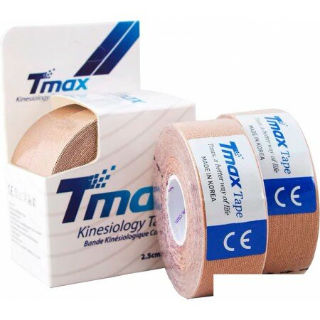 Тейп Tmax Extra Sticky 2.5 см х 5 м (бежевый)