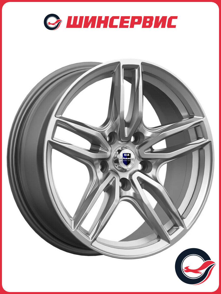 Литой колесный диск КиК Бартон R17x8.0J 5x112 ET40 ЦО57.1 для автомобиля