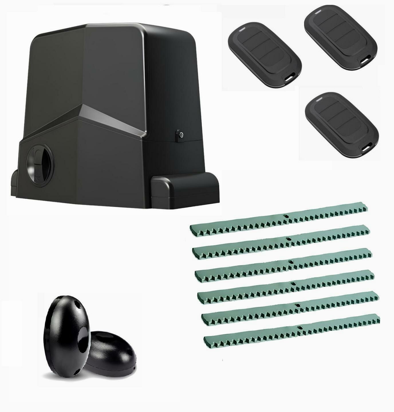 Автоматика для откатных ворот ARW-600MKIT FK6-Т3, комплект: привод, фотоэлементы, 3 пульта, 6 реек