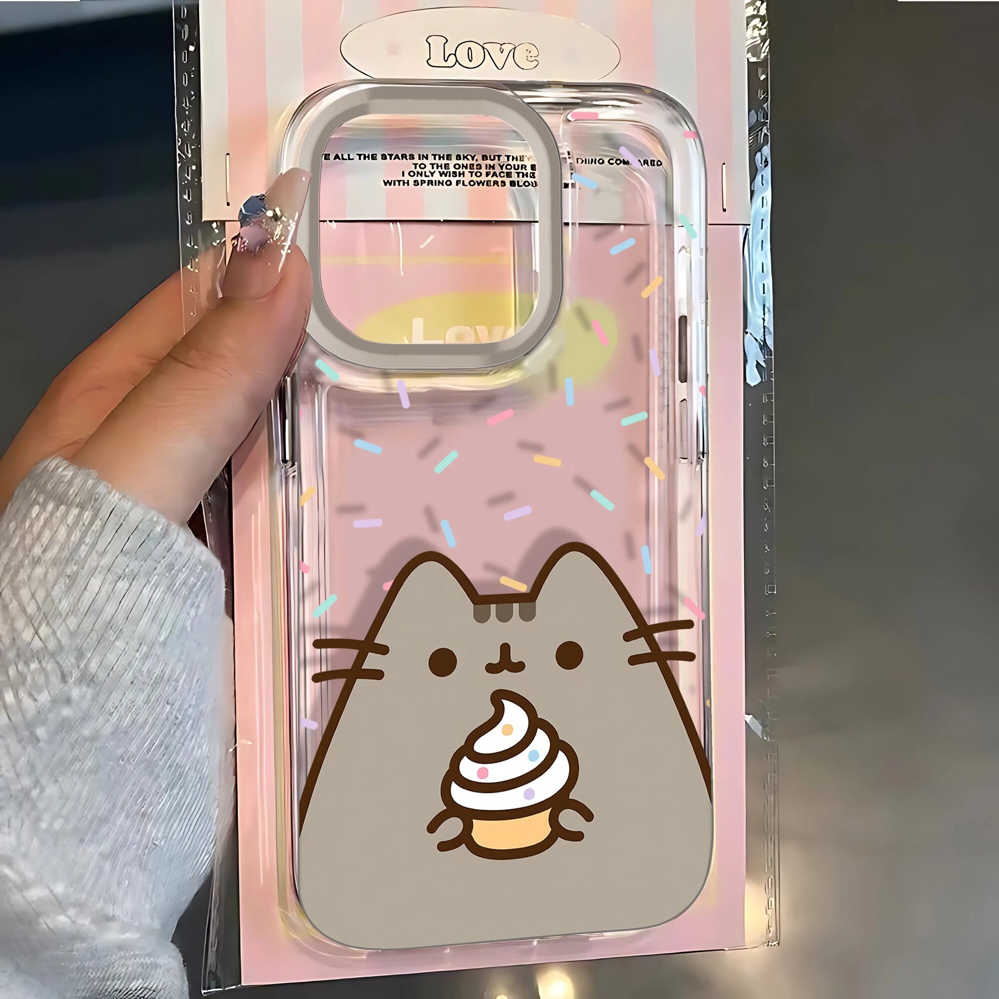 Чехол для телефона с изображением мультяшных пончиков P-Pusheens Cat TTK-216TK24911205, Xiaomi 14 5G