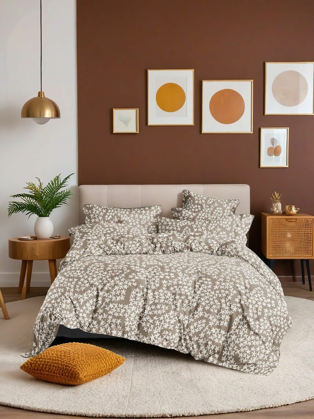 Постельное белье евро Cleo комплект микросатин