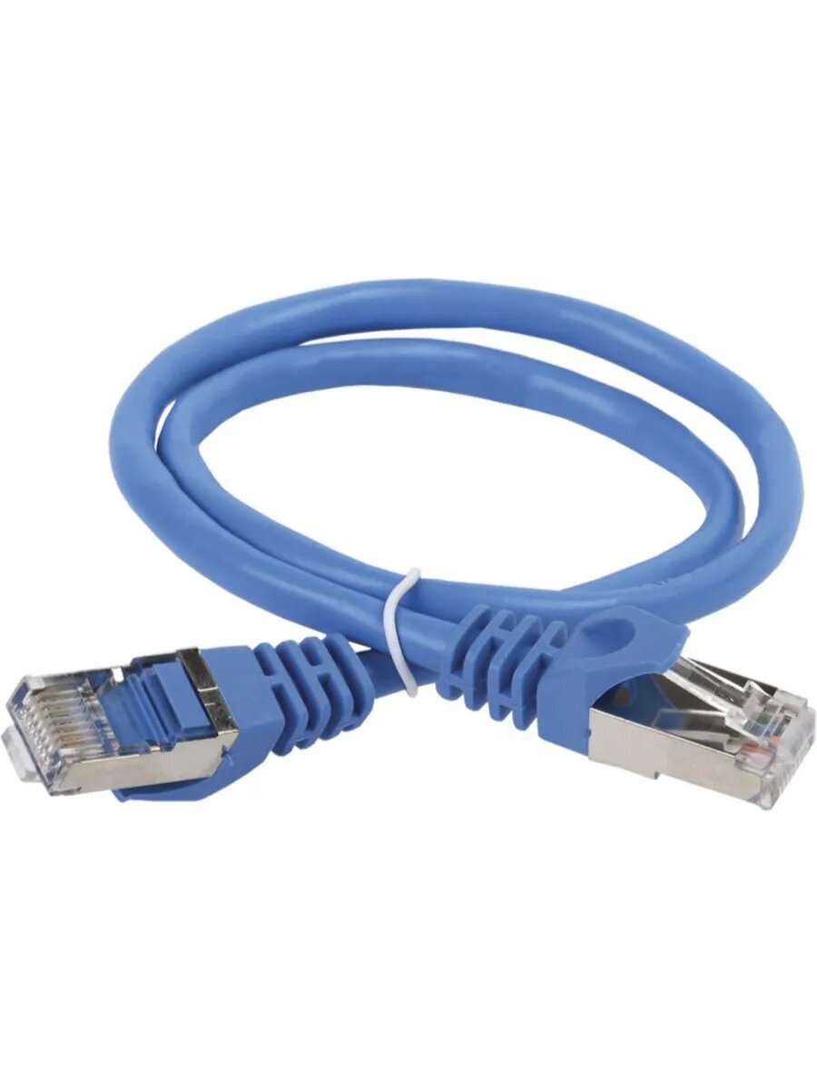 Патч-корд ITK PC03-C5EFL-1M F/FTP RJ-45 вил.-вилка RJ-45 кат.5E 1м синий LSZH