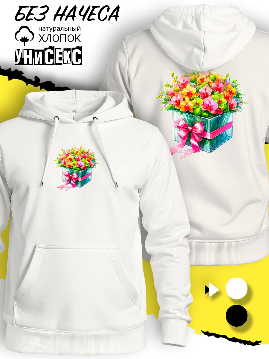 Худи Толстовка свитшот с цветами