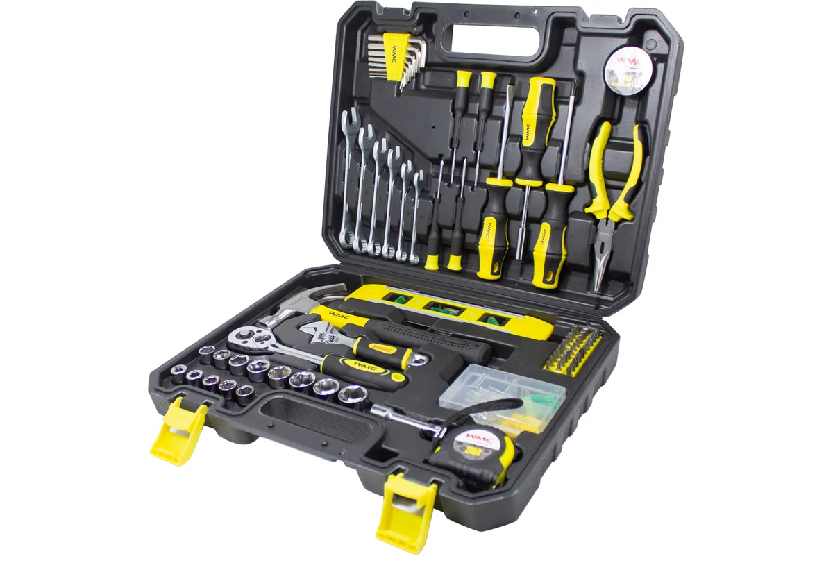 Набор инструментов WMC Tools, 108 предметов, 1/4", 3/8", 6-гранные, 4 - 19 мм