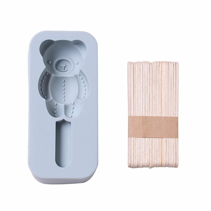 Формы для мороженого-эскимо, Синий - Медведь