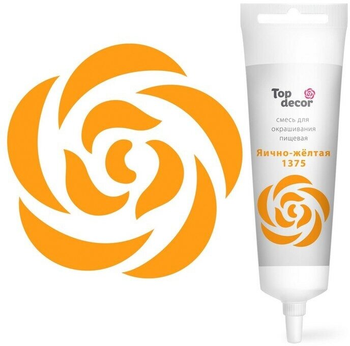 Пищевой краситель Top Decor гелевый «Яично-жёлтый», 100 г