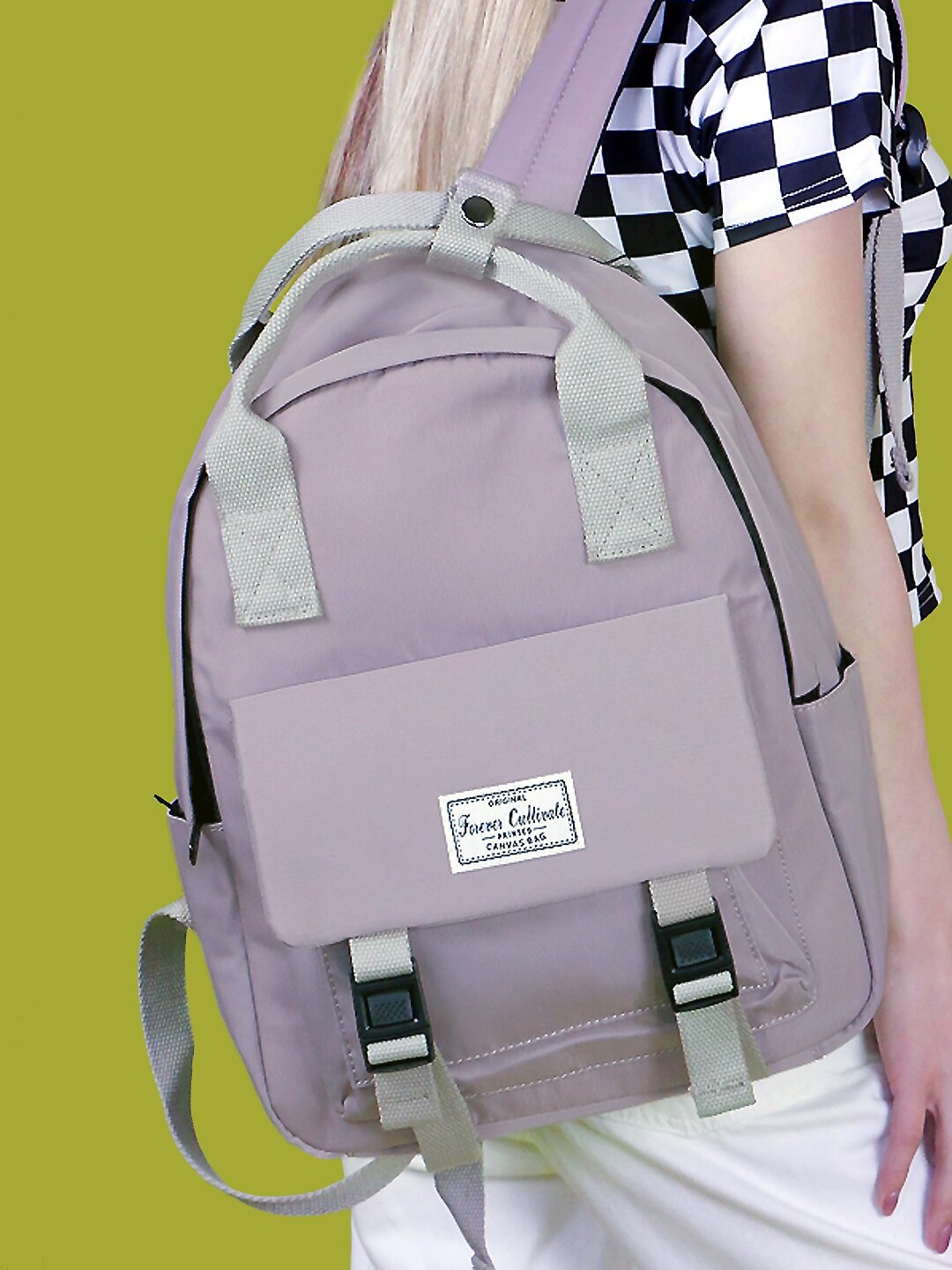 Молодежный рюкзак Forever Cultivate 9028-6 с влагозащитой, пудровый