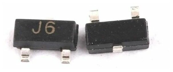 S9014 J6 транзистор 5 штук SOT23 SMD аналог KSP42 схема MPSA42 ...