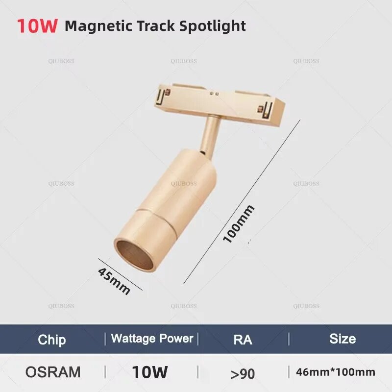 PDQ Тип 20 золотистый светодиодный спот Warm light 3000K, 1 pcs 10W Spotlight