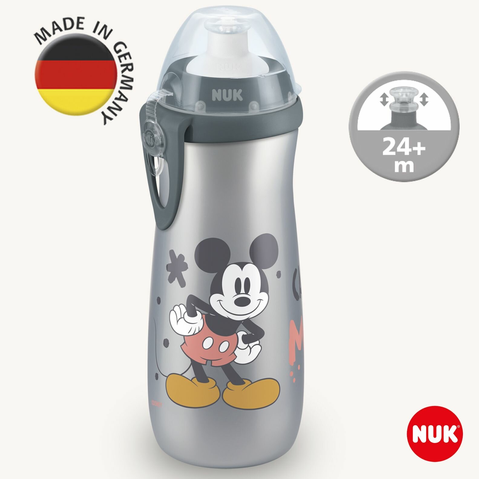 NUK FIRST CHOICE Поильник непроливайка с насадкой тяни толкай SPORTS 450 мл