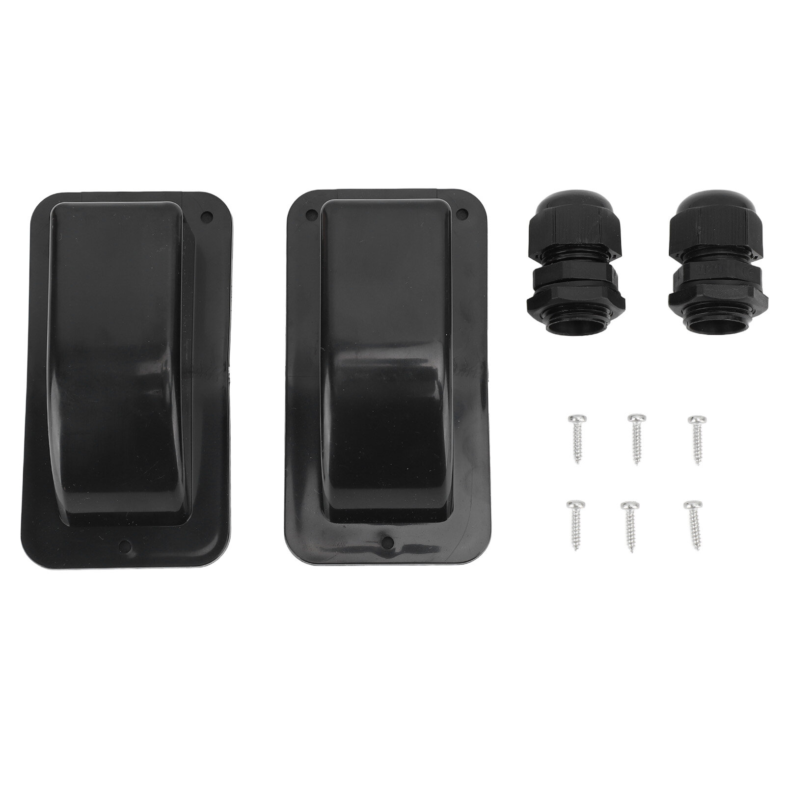 Водонепроницаемый кабельный ввод для солнечных батарей, предназначенный для кабелей сечением от 6 до 12 мм², подходит для крыш автодомов, лодок, яхт, автомобилей, лодок и яхт, черный.