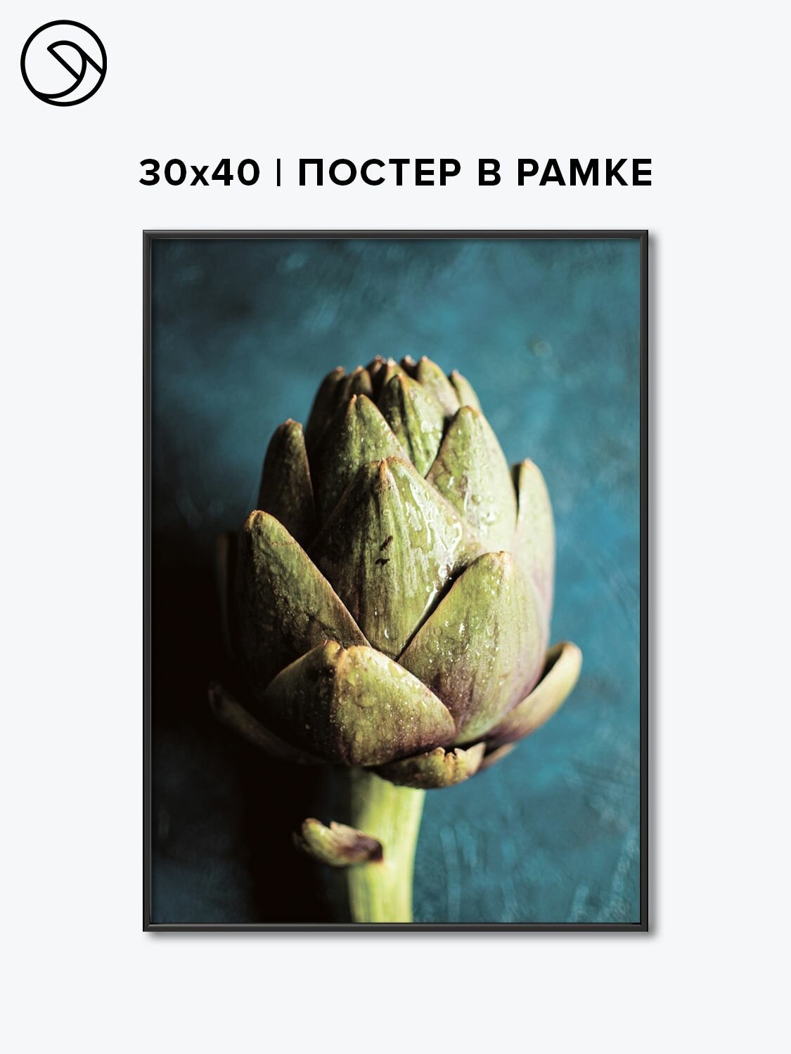 Постер 30х40 в рамке Postermarkt Артишок