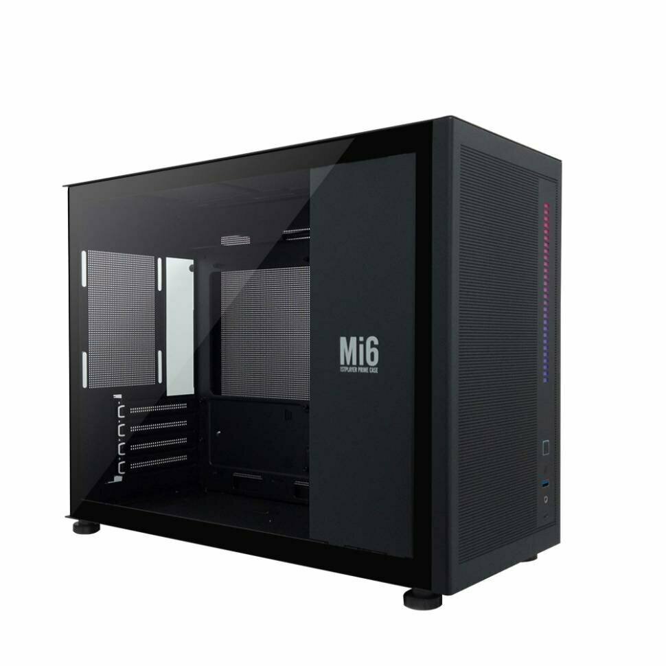 Компьютерный корпус 1STPLAYER MIKU Mi6 Black (Mi6-BK), стильный дизайн