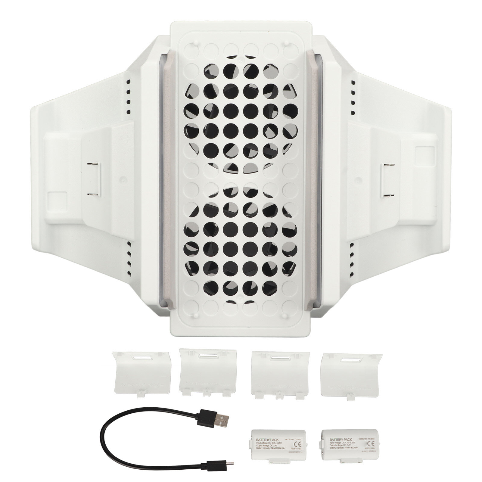 Подставка для охлаждения игровой консоли с 4-уровневым вентилятором, регулируемой скоростью вращения и двойной зарядной станцией для аксессуаров Xbox Series S