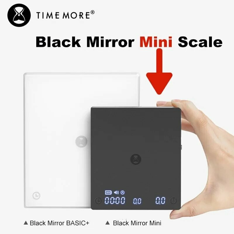 Весы Timemore Black Mirror, электронные, кухонные, точность 0.1 г, до 2кг