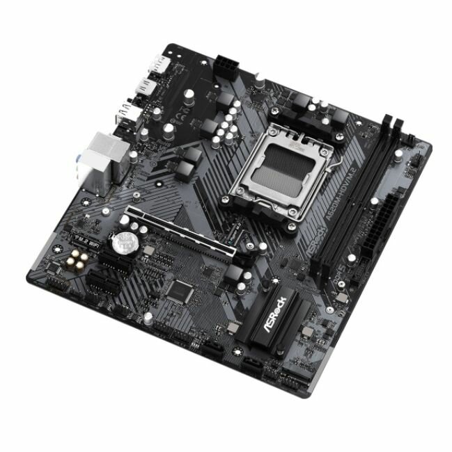 Материнская плата ASRock A620M-HDV/M.2 (A620M-HDV/M.2) - AM5, AMD A620, 2хDDR5, 1хPCI-Ex16, 2хМ.2, Micro-ATX