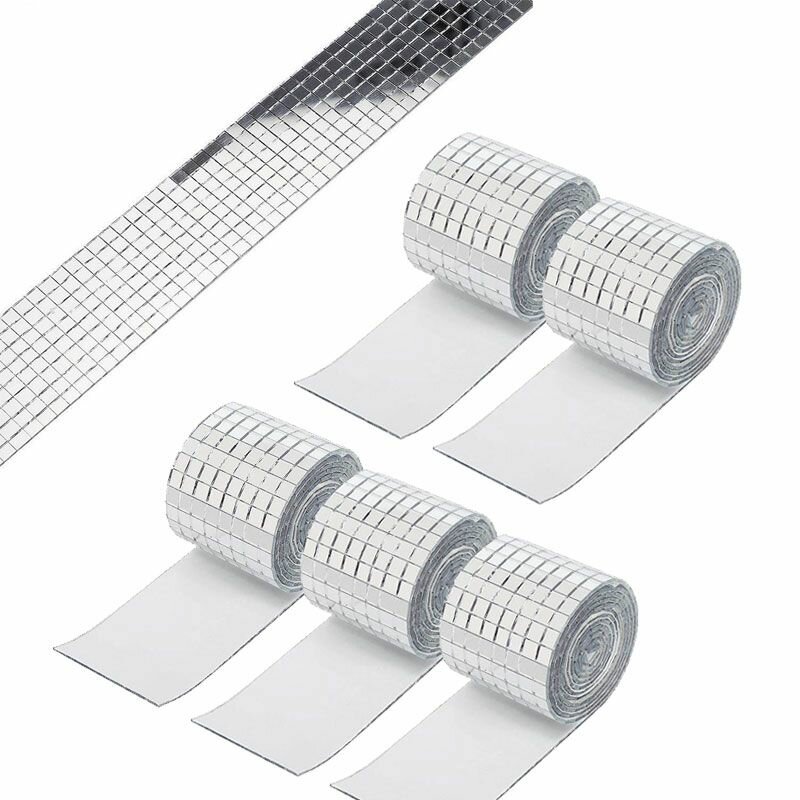 Зеркальная лента мозаика самоклеящаяся