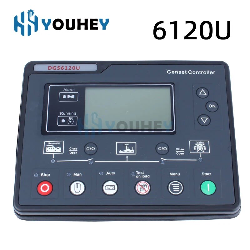 Контроллер автоматического запуска/остановки генератора (AMF) Smartgen HGM6110N, HGM6120N, HGM6110U, HGM6120U, DGS 6110N, 6120N, 6110U, 6120U