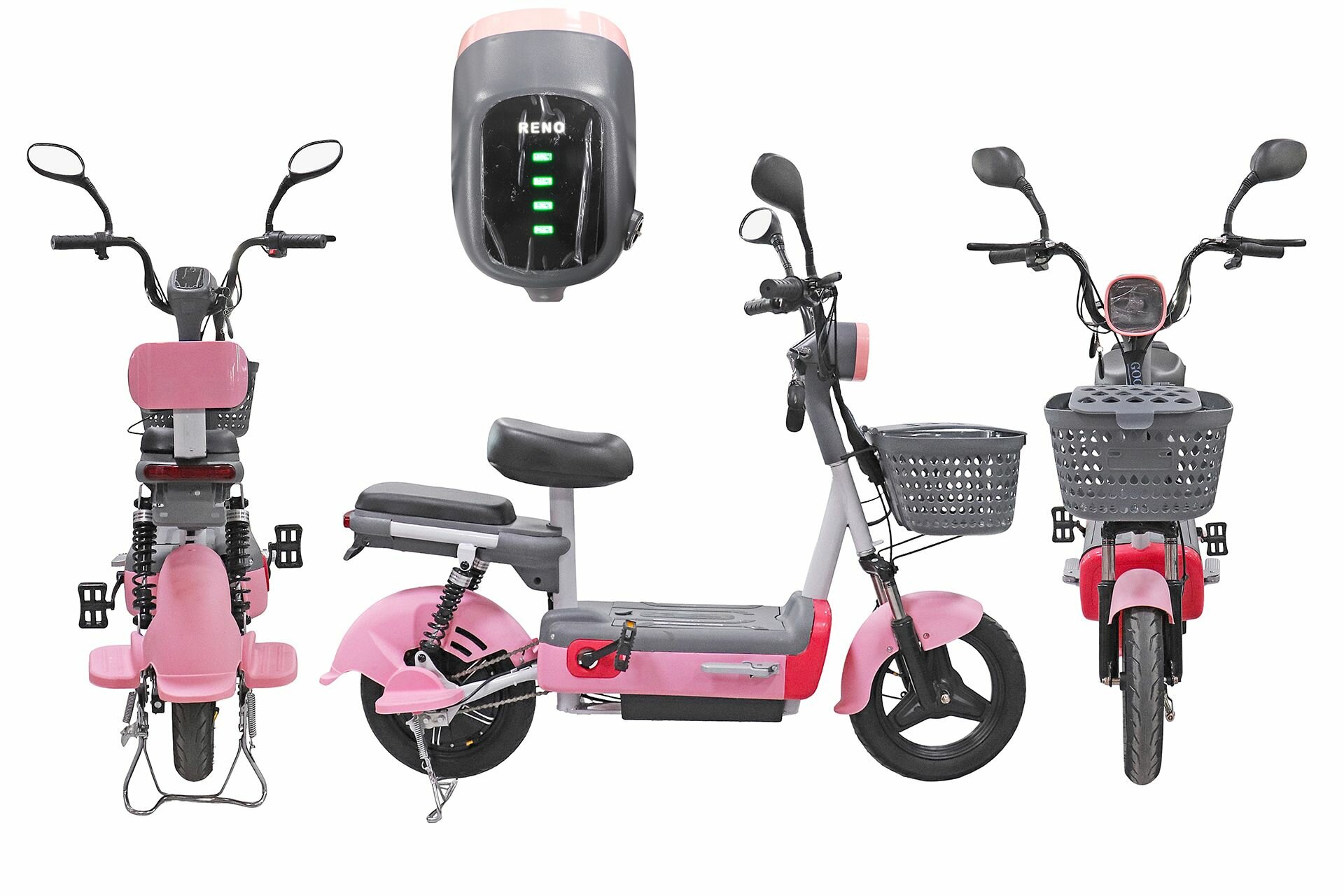 Электровелосипед 14" Bubble 48В/350Вт (2-местный, макс. ск. 35км/ч, дальность - до 25км) (маркирован