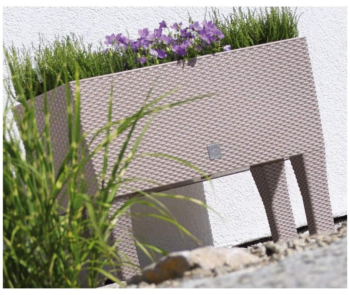 Кашпо для цветов с автополивом Rato Case High Drtc800h-7529u мокко 2 предмета 72л Prosperplast 69471 .