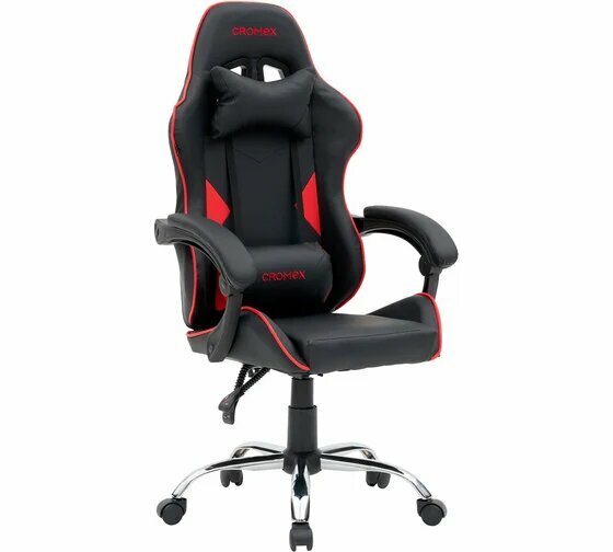 Кресло компьютерное CROMEX игровое офисное на колесиках эко кожа