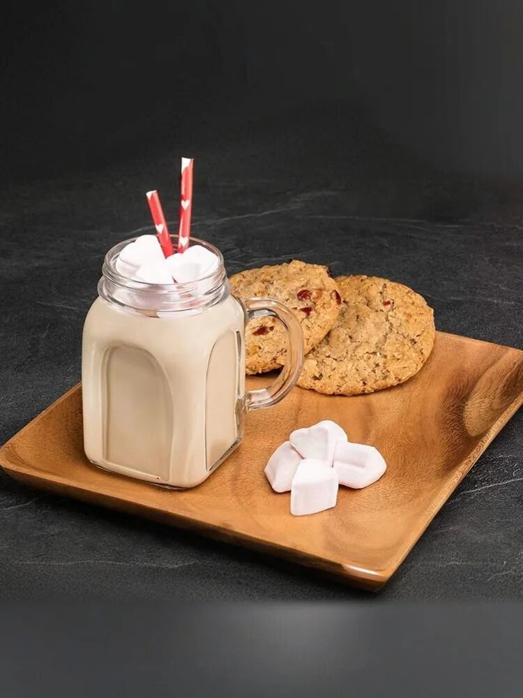 Набор банок, кружек для коктейля 2 шт, 450 мл. без крышки с ручкой. Упрочненное стекло. Pasabahce