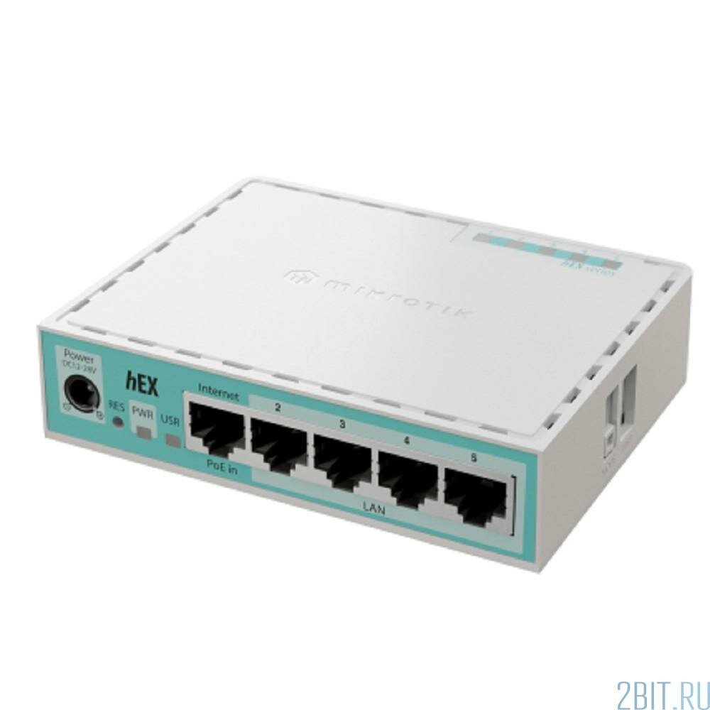 Маршрутизатор MikroTik hEX refresh (E50UG) 10/100/1000BASE-TX белый