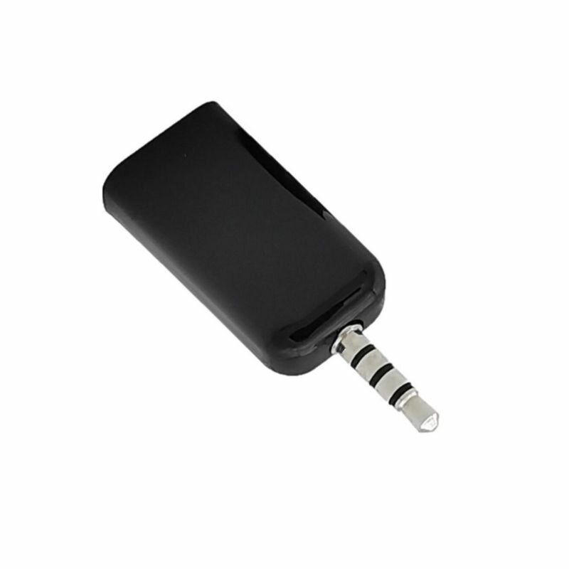 Автомобильный флэш-накопитель USB 3,5 мм AUX to USB, подключенный к аудиоголовке CD-плеера-черный