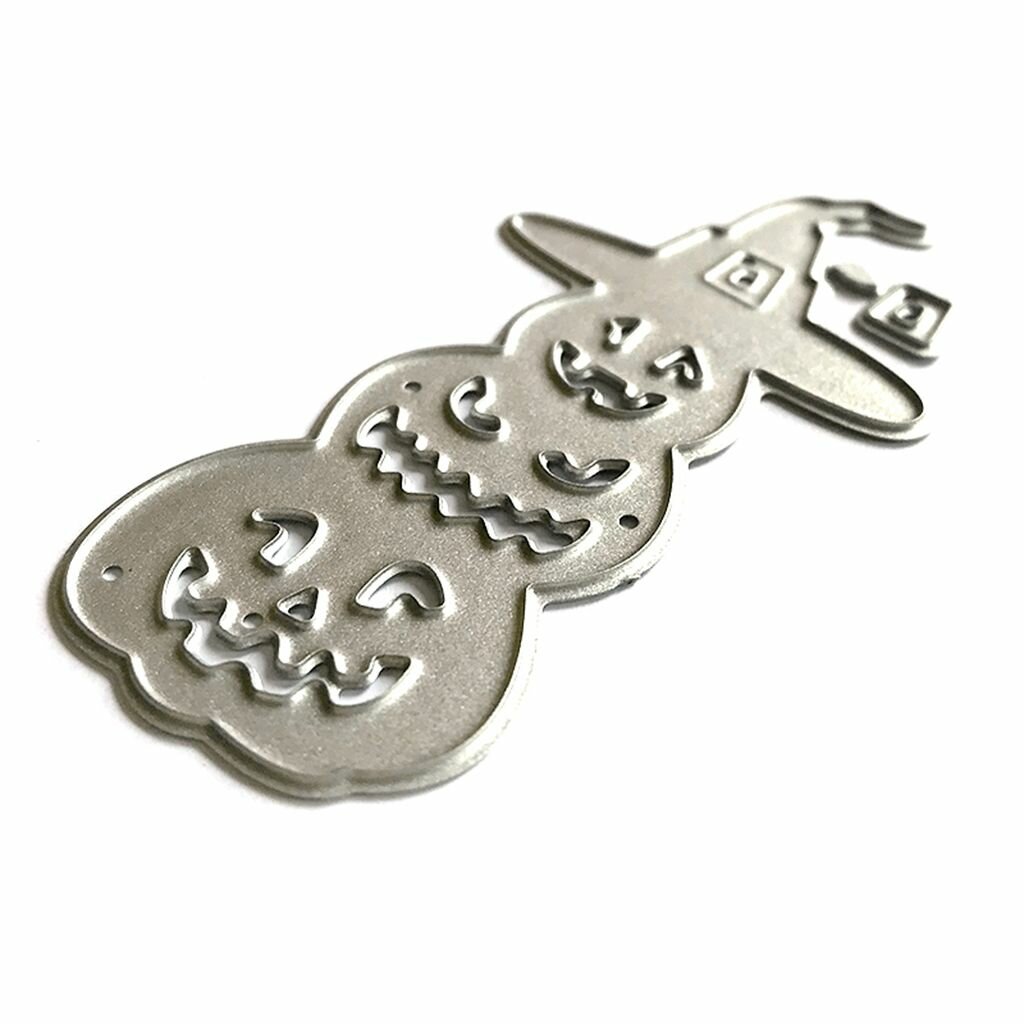 Хэллоуин Тыква Ведьма Металлические Режущие Штампы Трафарет DIY Альбом Для Скрапбукинга Бумага