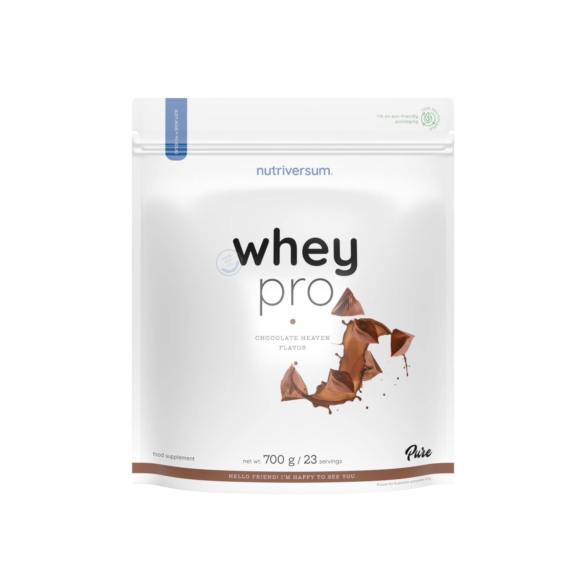 Nutriversum Whey Pro Сывороточный Протеин 700 г со вкусом шоколада