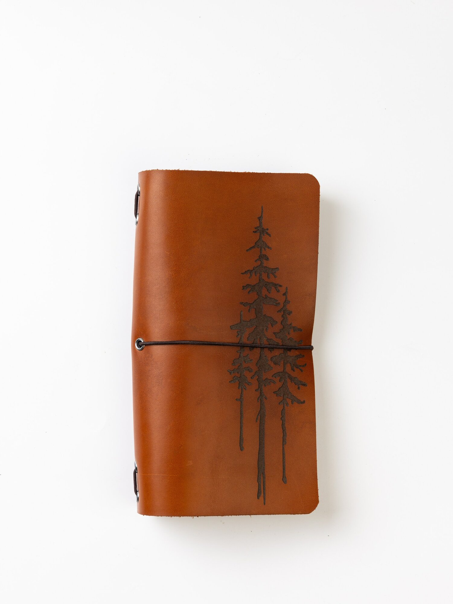 Блокнот Тревелер из натуральной кожи Ель (мидори; midori)