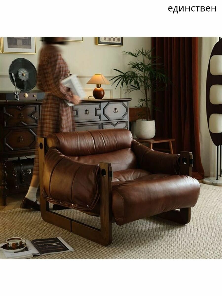 Кушетка "Единствен", механизм нераскладной, с рабочим местом, цвет коричневый