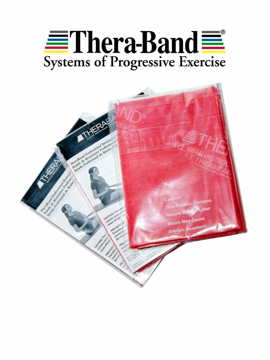 Лента-эспандер красная, средней плотности 1,5 м Thera-Band