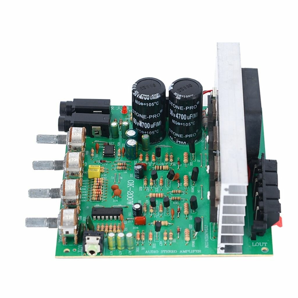 200W Усилитель 2 канала с регулировкой ВЧ/НЧ