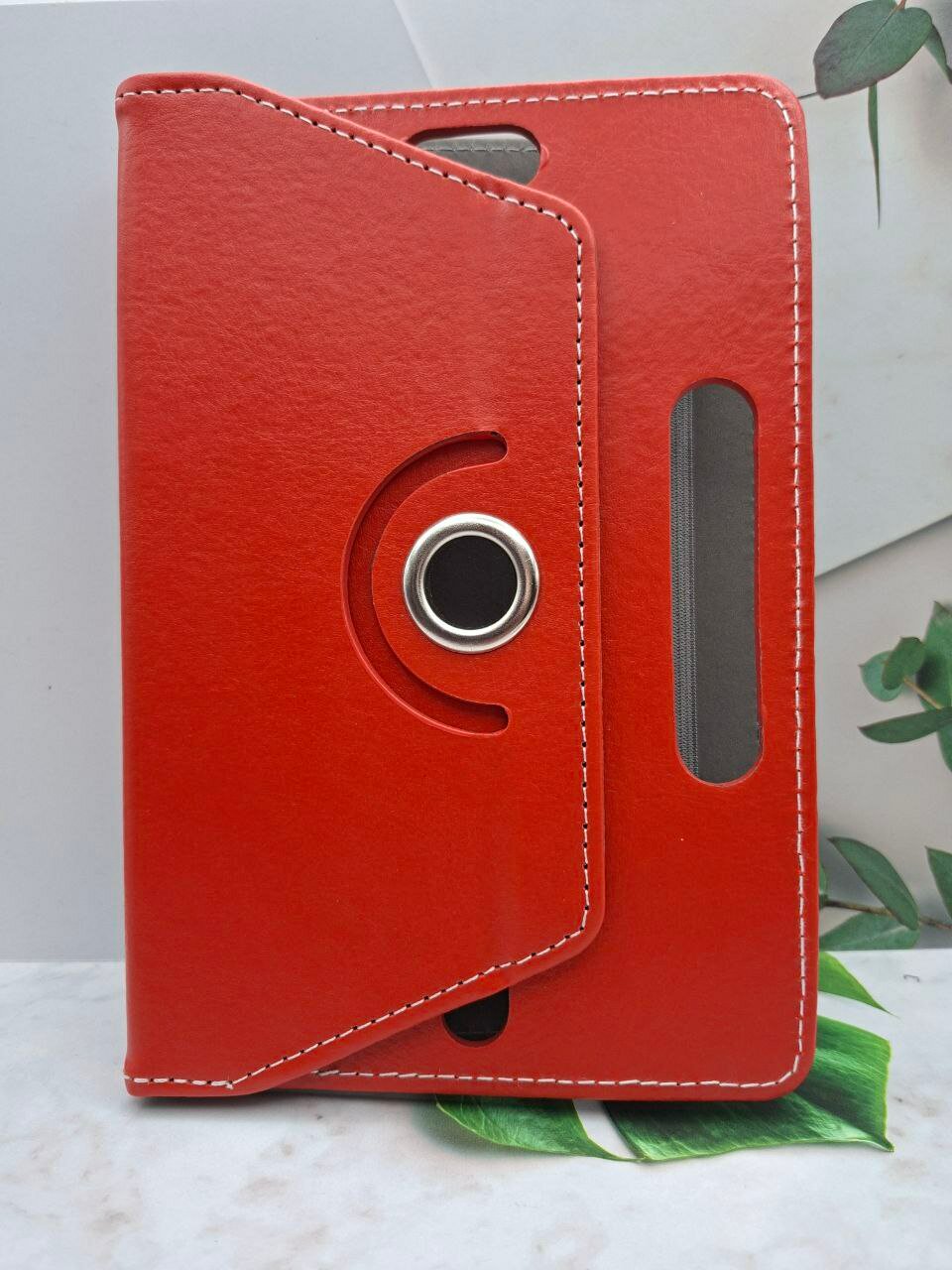 Универсальный чехол для планшета 7 дюймов с поворотом экрана красный