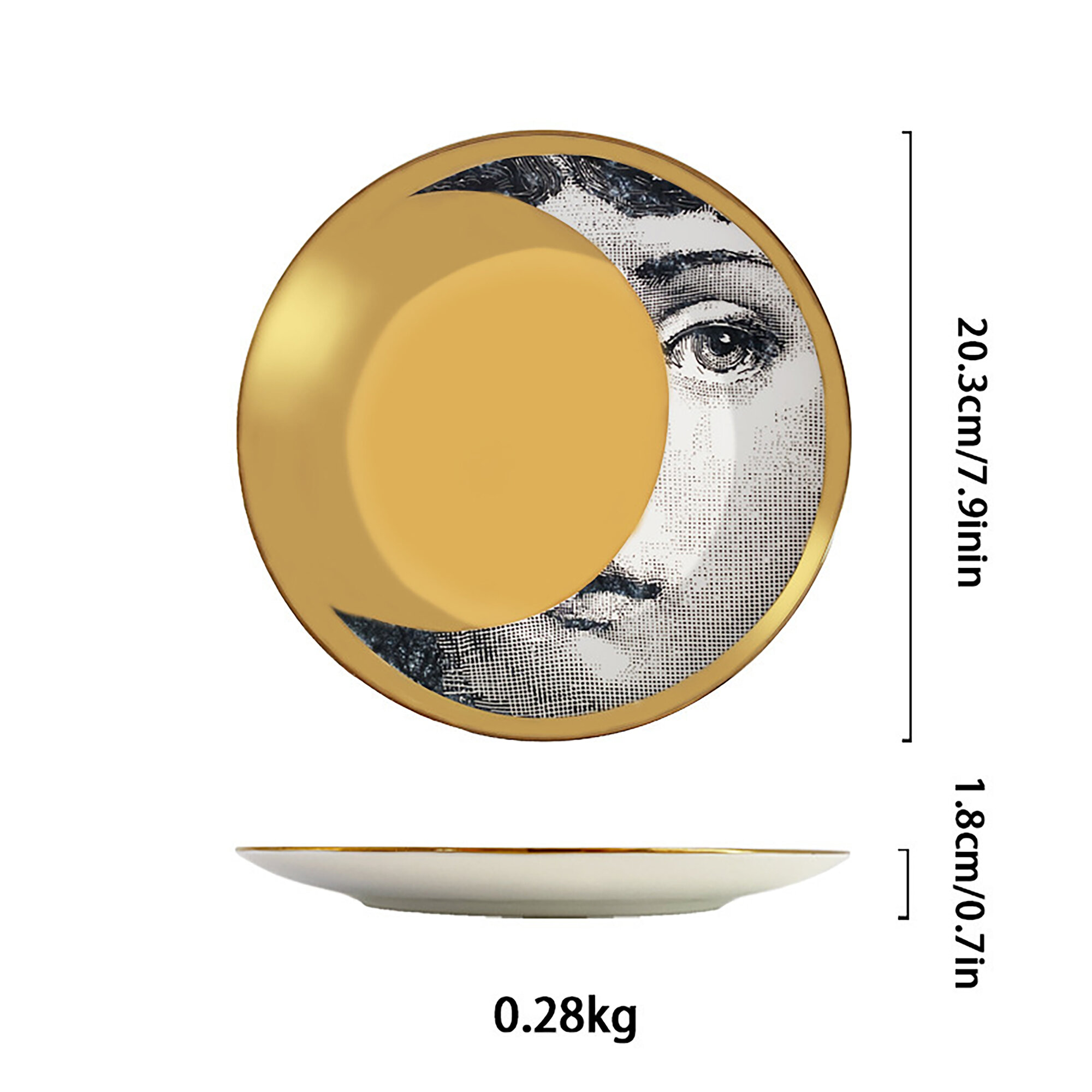 Декоративные керамические изделия в итальянском стиле тарелка 20.5cm