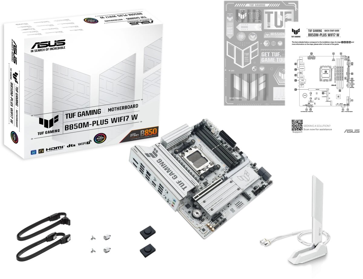 Материнская плата ASUS B850M-PLUS TUF Gaming WIFI7 W Socket AM5