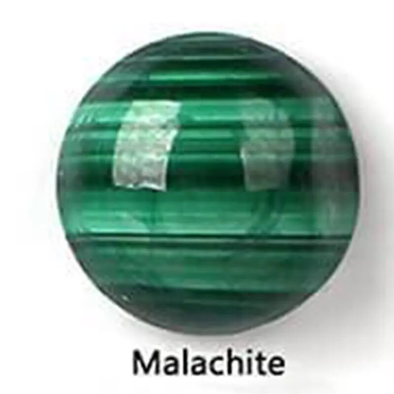 Кабошоны из натуральных камней B&F, круглые, 4-10 мм Изумрудный, 5pcs6mm, Malachite