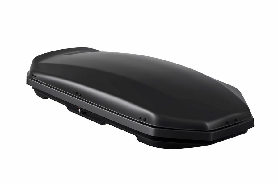 Автобокс на крышу автомобиля "Cybort Turbo" двустороннее открывание (черный матовый) / Тюн-Авто