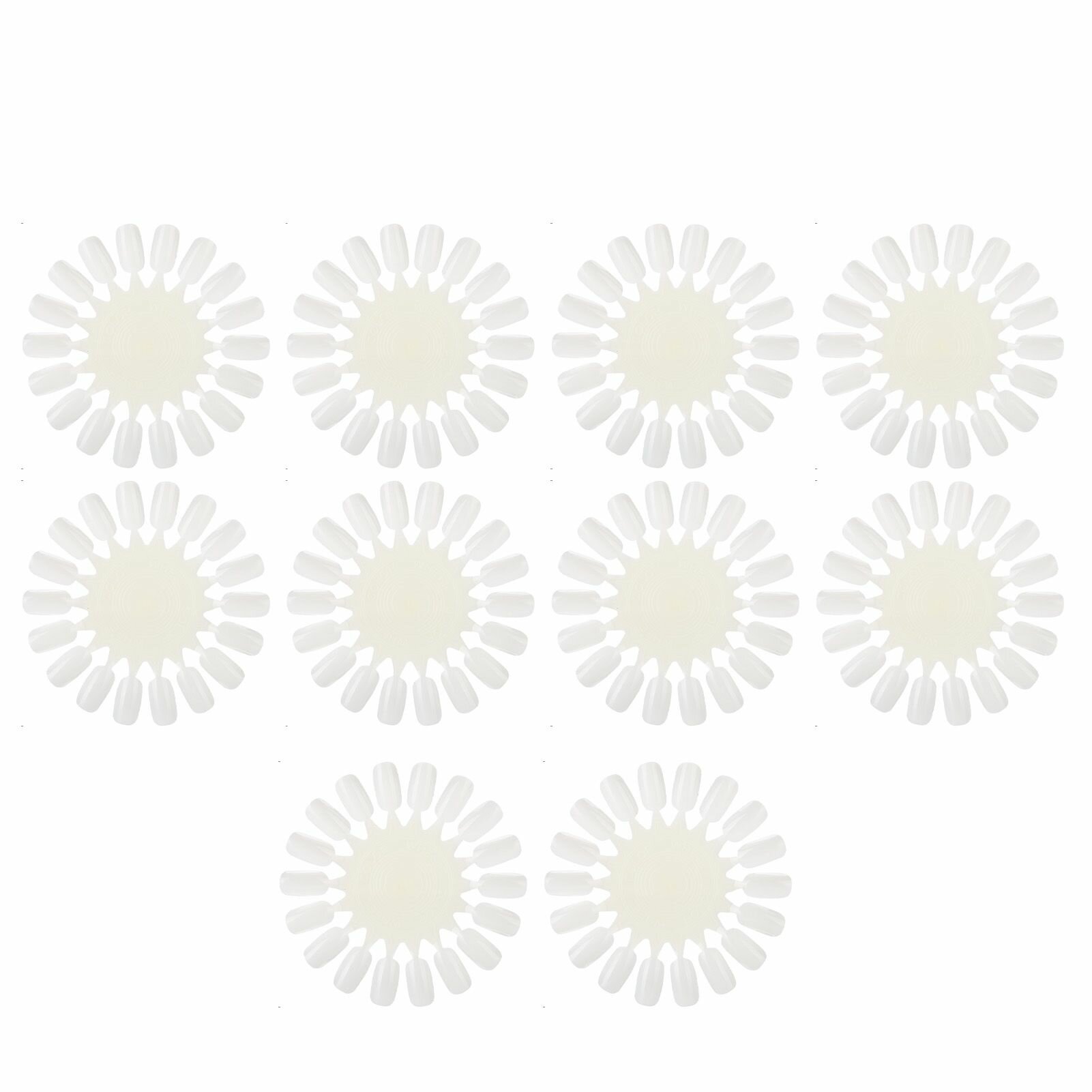 Набор из 10 подставок для ногтей: накладные типсы, палитра гелевых лаков, держатель-органайзер для карточек с уроками дизайна ногтей