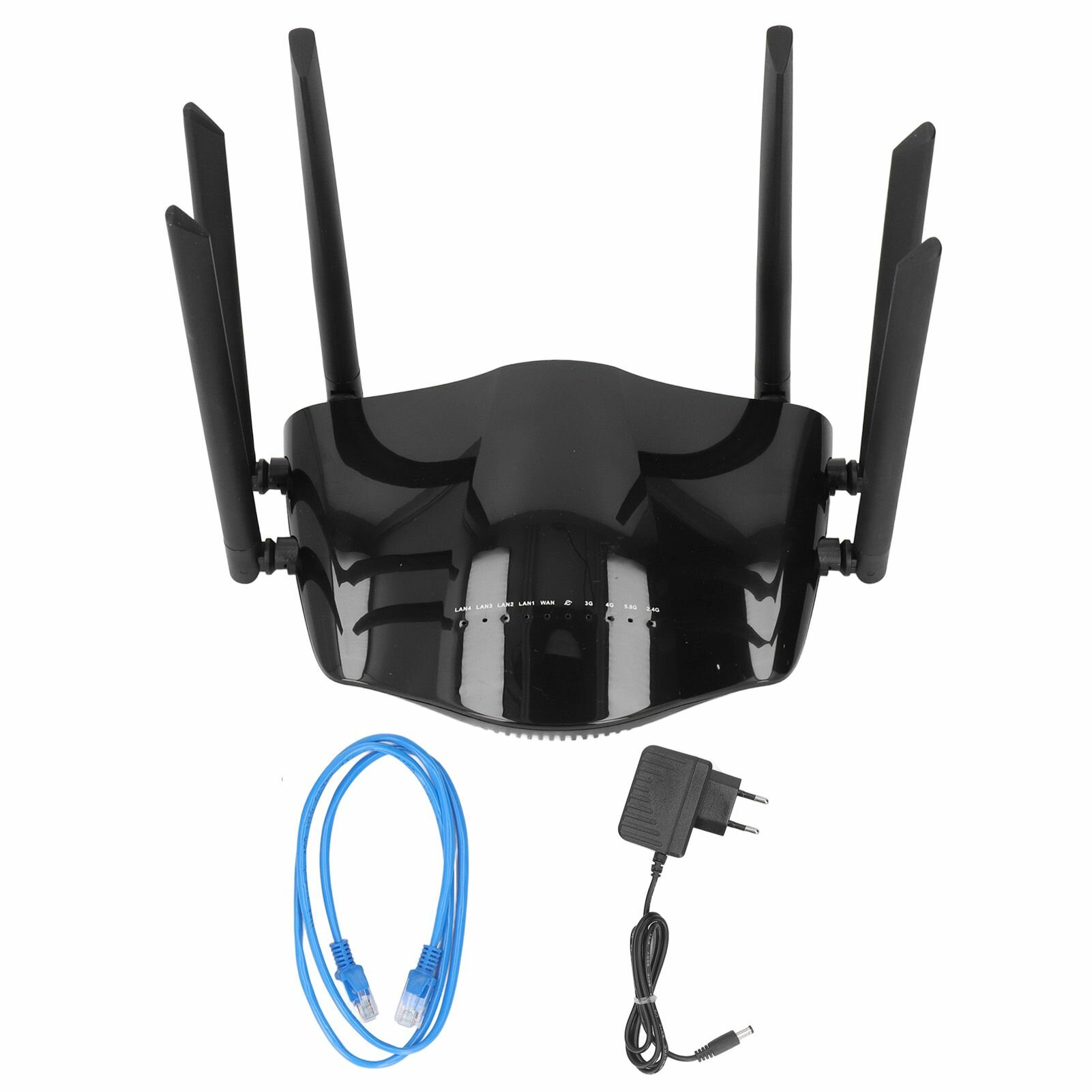 4G LTE роутер, 6 антенн, 2.4/5 ГГц, гигабитный, с SIM-слотом, EU вилка